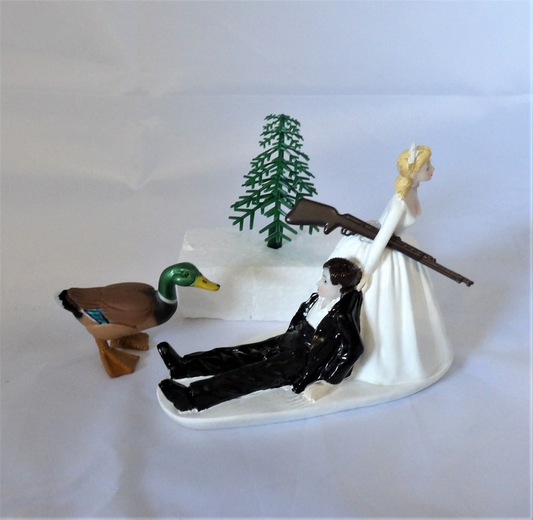 Wedding Reception Party Bride and Groom Couple Duck Fowl Hunting Hunter ...