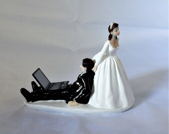 Computer Nerd Cake Topper - Etsy