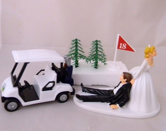 Golf Wedding Cake Topper | Etsy