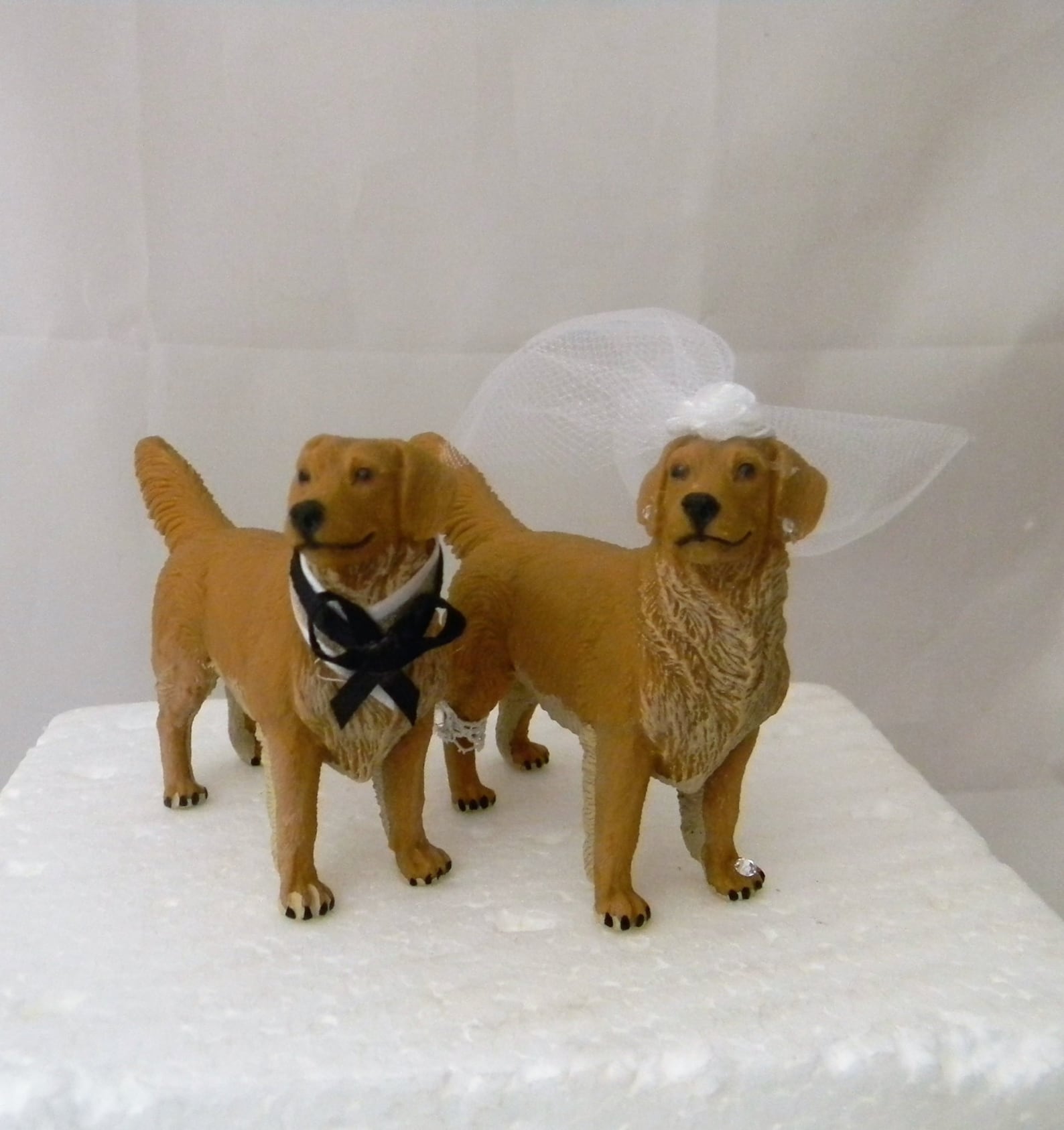 Wedding Reception Party Golden Retriever Dogs Bride Groom Cake - Etsy
