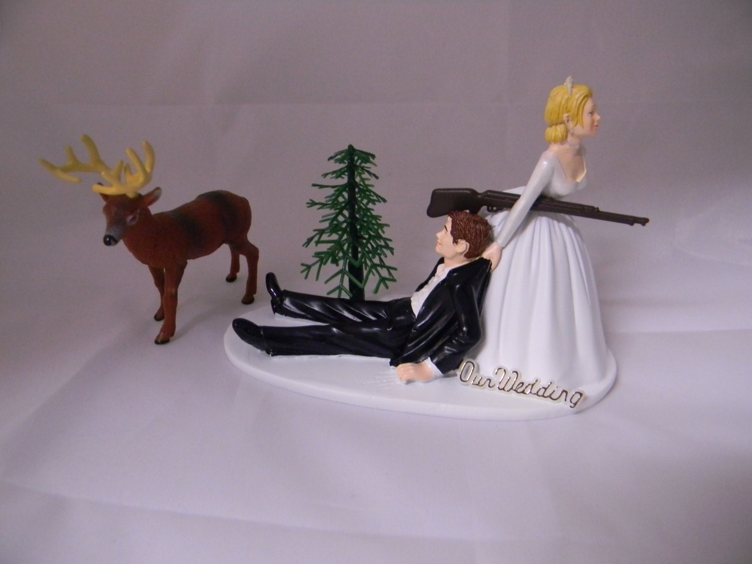 Redneck Hunting Wedding Cake Toppers
