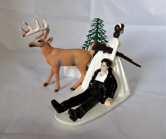 Redneck Hunting Wedding Cake Toppers