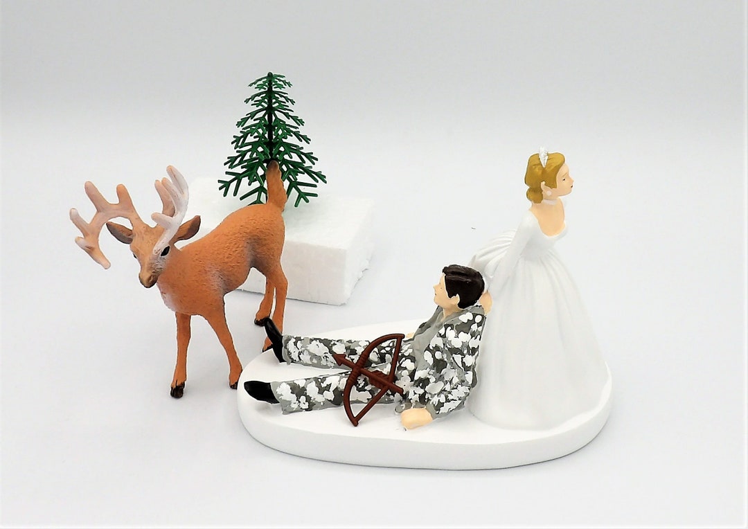 Wedding Reception Party Winter Camo Deer Bow Arrow Hunting Hunter Cake ...