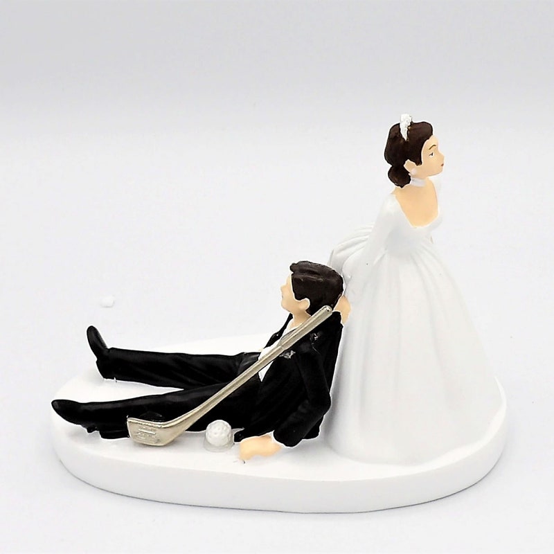 Golf Wedding Cake Topper - Etsy