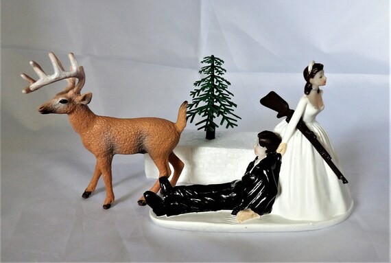 Redneck Hunting Wedding Cake Toppers
