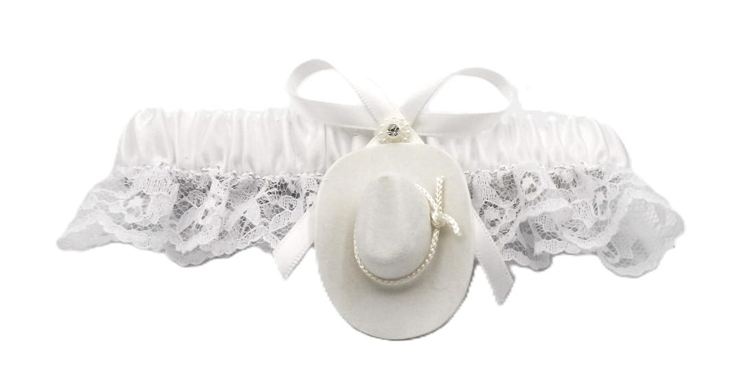 Western Cowgirl Wedding Satin and Lace Garter - Etsy