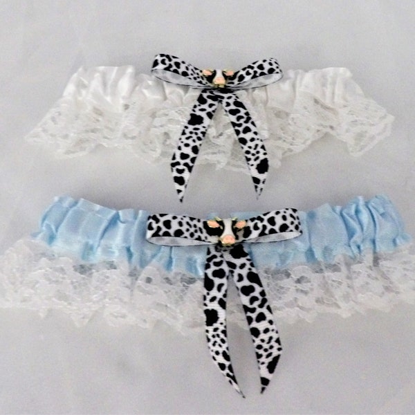 Wedding Garter Cow Print - Etsy