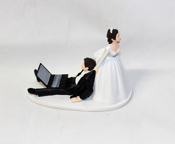 Wedding Reception Party Geek Nerd Laptop Computer Both Dark - Etsy