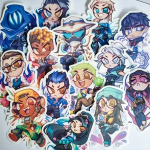 Valorant Chibi Stickers - Agent Stickers Sage Reyna Phoenix Chamber ...