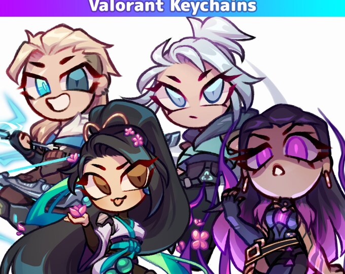 Valorant Keychains - Valorant Agent Charms / Sage Sova Reyna Jett - Etsy
