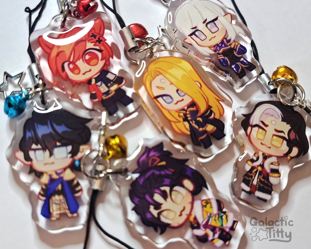 FFXIV | DOUBLE SIDED Pocket Husband Phone Charms | Aymeric, G'raha Tia ...