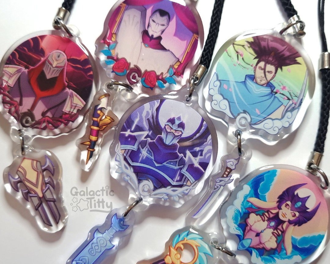 Champion Main Charms Series 1 - League of Legends Keychains (jhin Nami ...