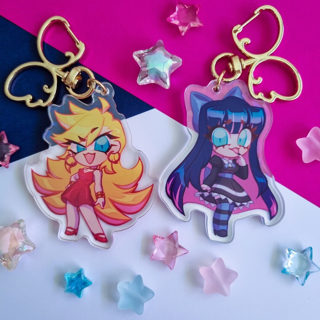 Preorder PSG | DOUBLE SIDED Acrylic Charms | Panty and Stocking ...