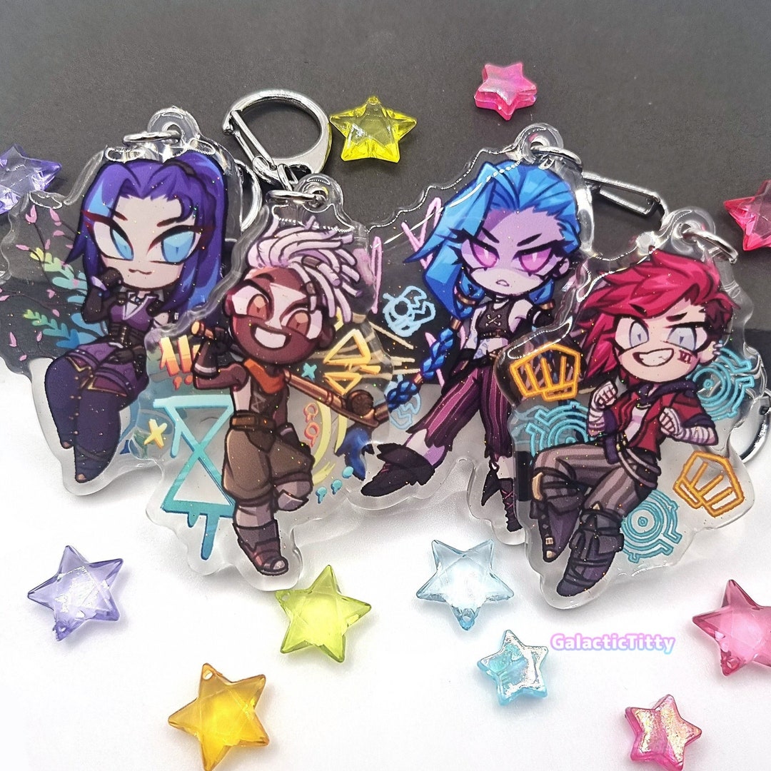 LAST CHANCE - Arcane Acrylic Keychains - League of Legends / Arcane ...