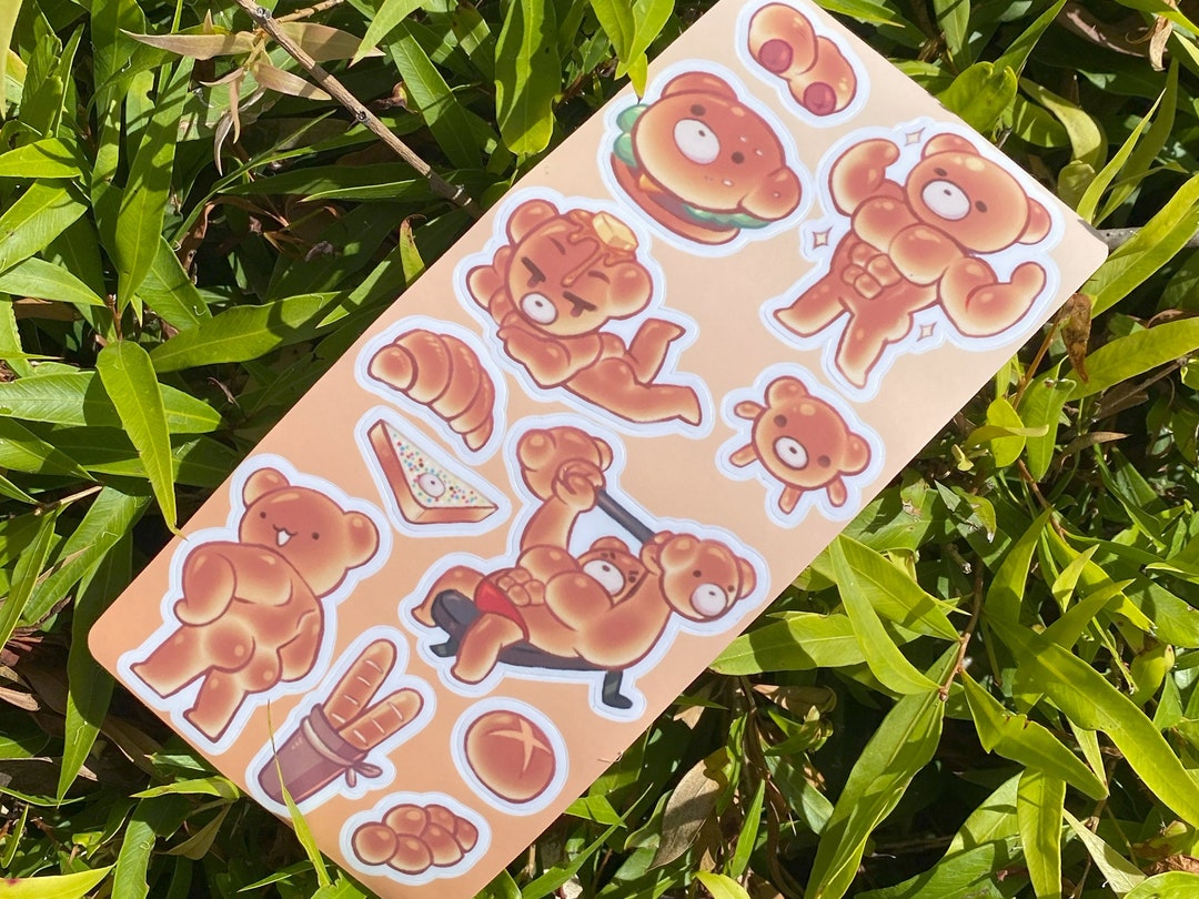 Beefy Bread Bears - Sticker Sheet - Etsy