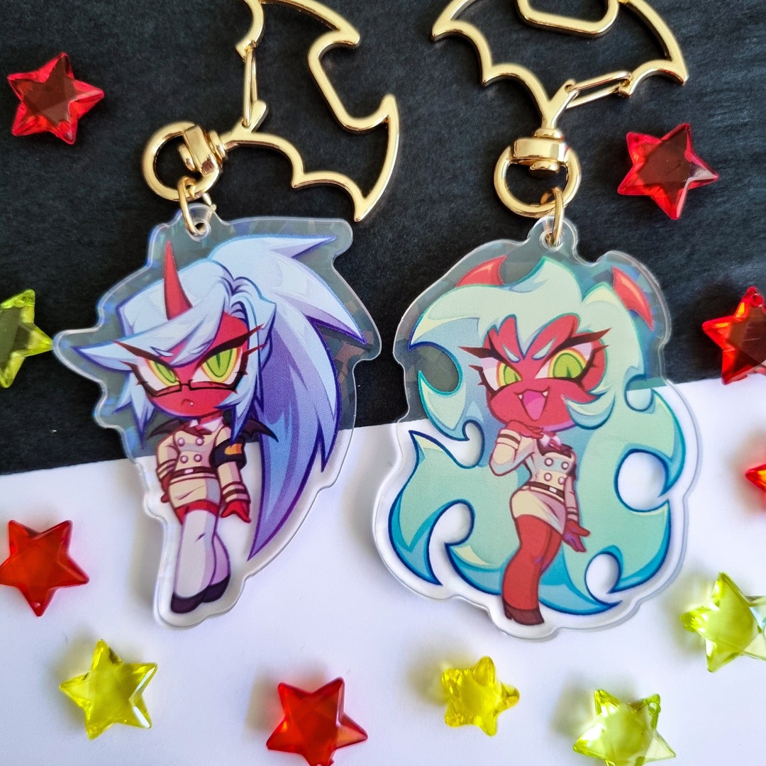 PSG | DOUBLE SIDED Acrylic Charms | Scanty and Kneesocks Keychains - Etsy