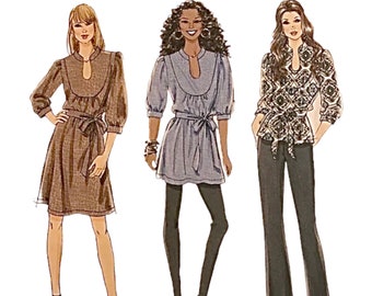 Butterick 4055 Sewing Pattern, UNCUT FF Misses Lined Top W/ Princess ...