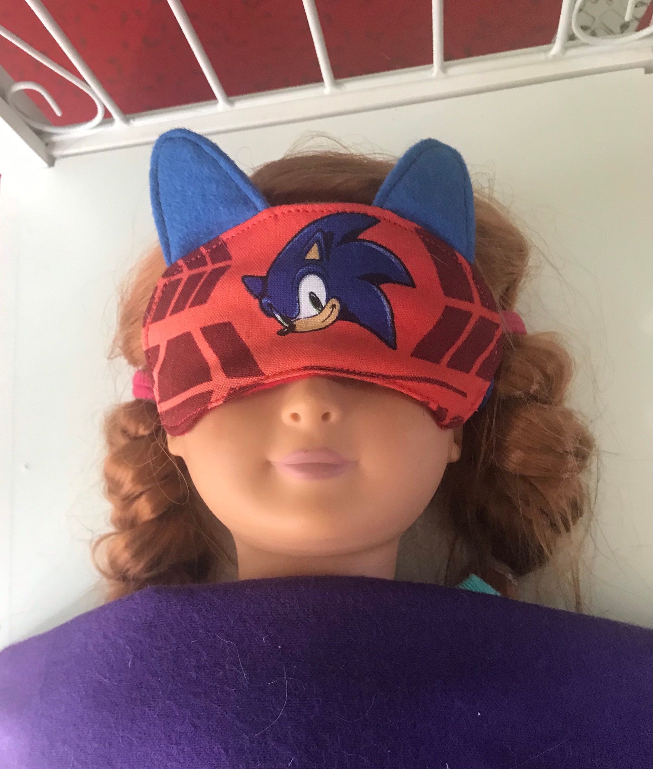 Sonic Sleep Mask Child Sleep Mask Child Eye Mask Boy Sleep - Etsy