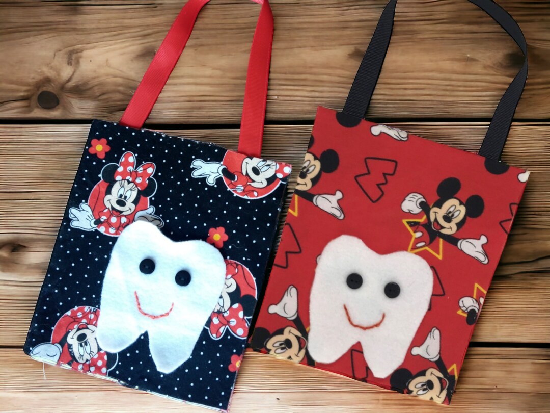 Tooth Fairy Pillow Door Hanger Minnie Mouse and Mickey Mouse Tooth ...