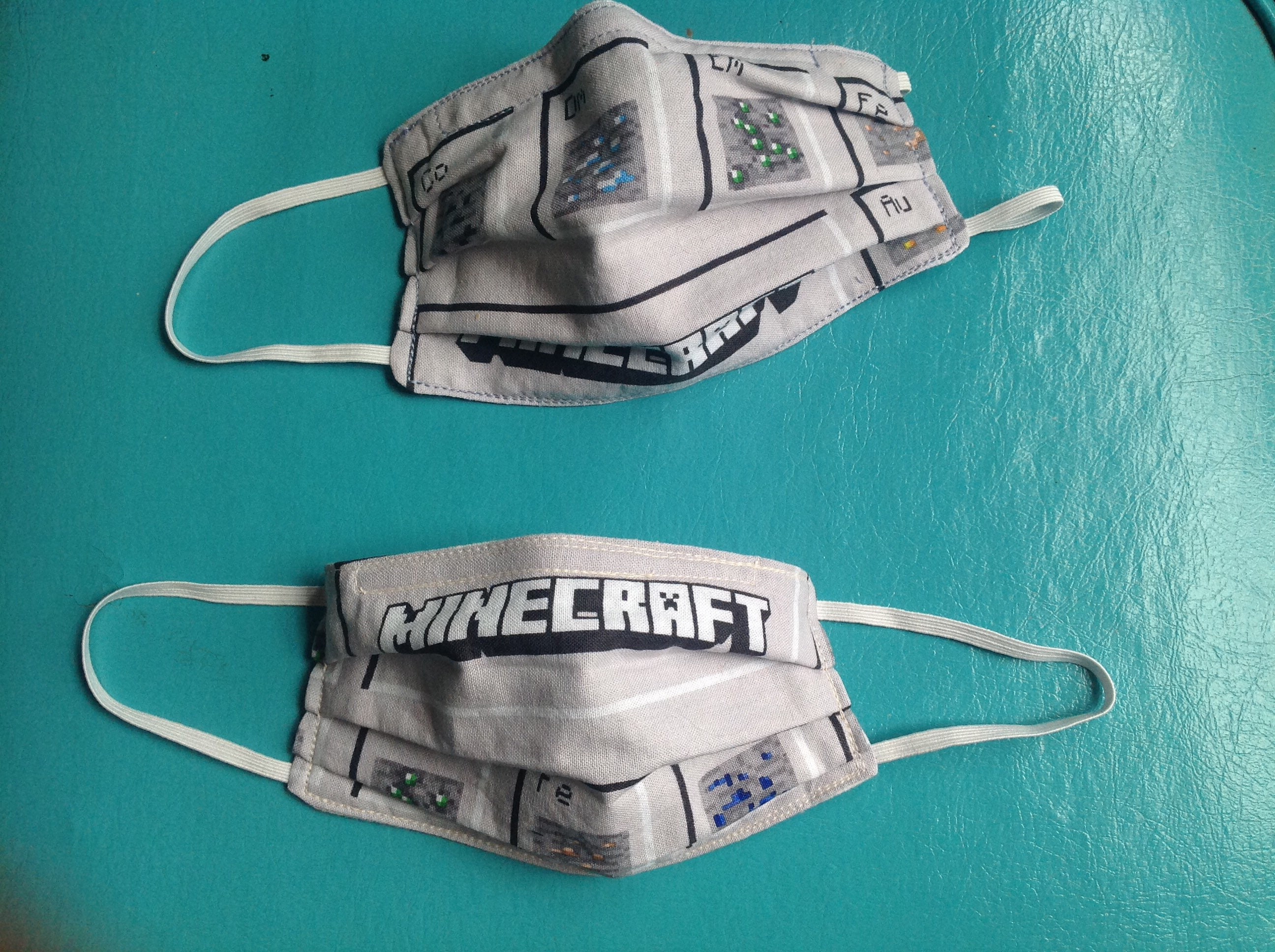 Minecraft face masks Minecraft elements face mask kids face | Etsy