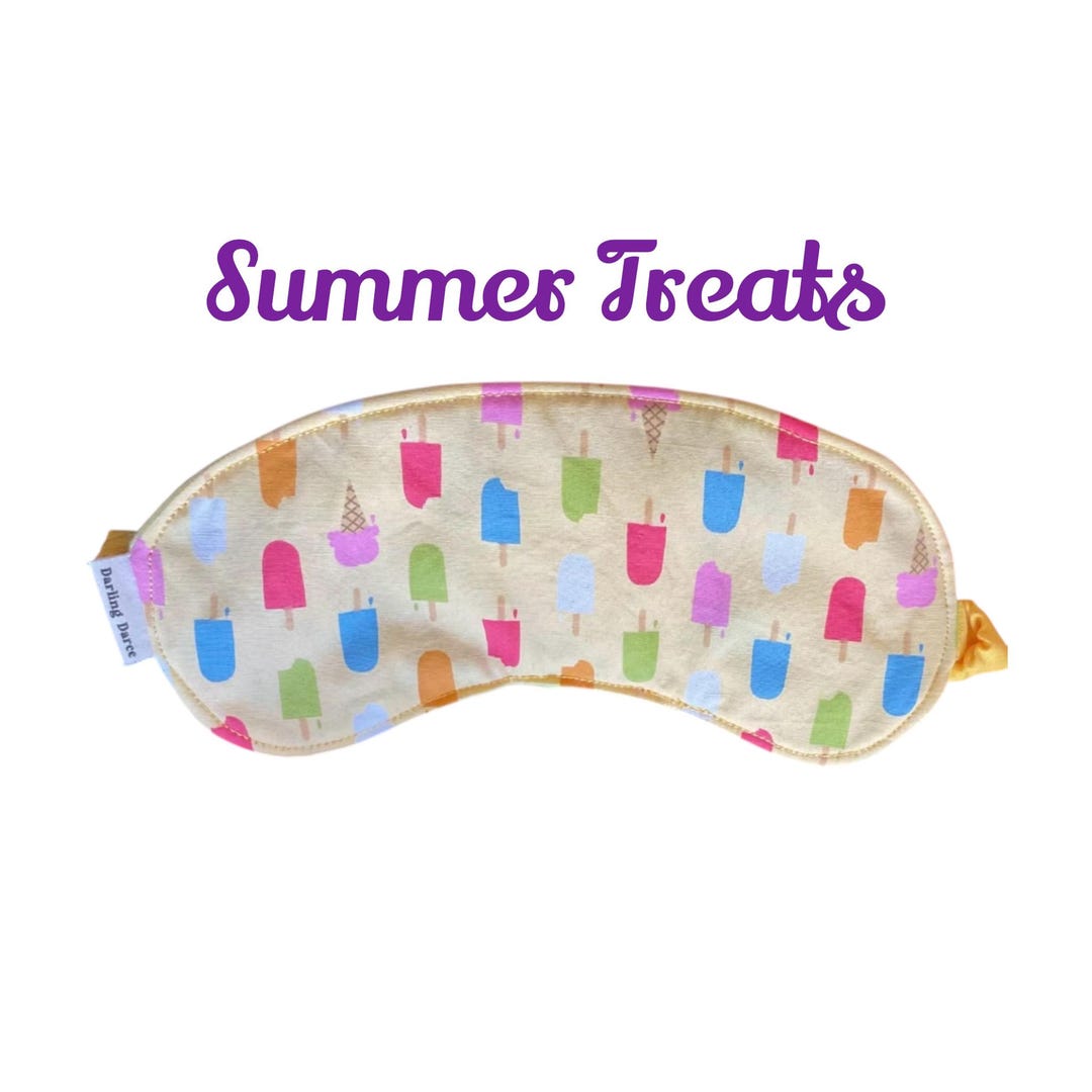 Popsicle Print Sleep Mask: Kids Travel Accessory, Blackout Sleep Aid - Etsy