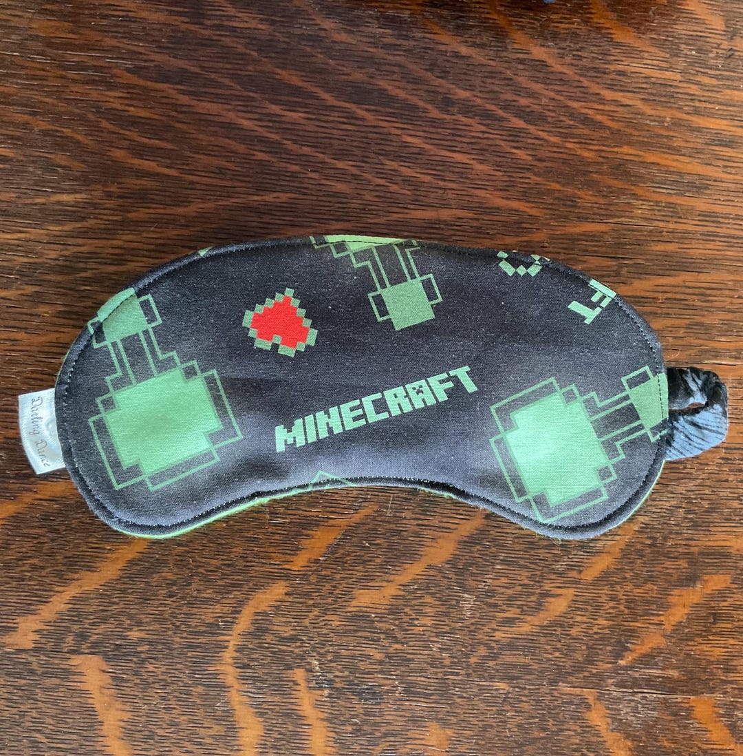 Minecraft Sleep Mask, Gamer Gift Eye Mask, Kid Sleep Mask, Girl or Boy ...