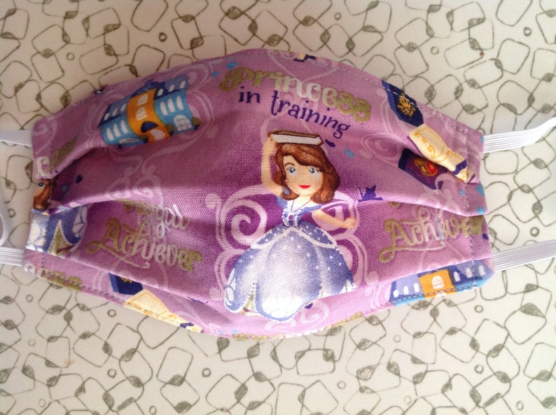 Princess Sofia the First face mask Sofia face mask Sofia | Etsy