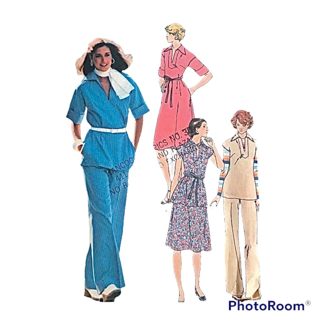 Butterick 4657 Sewing Pattern, UNCUT FF 1970s Sz 12 Misses Semi-fitted ...