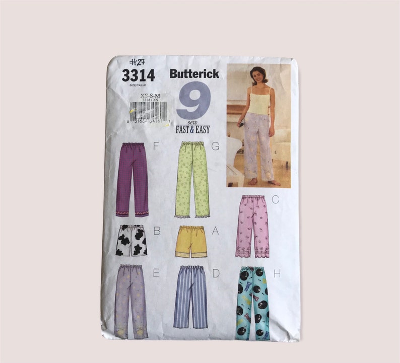 Butterick 3314 Sewing Pattern Miss/petite Close Fit Top W - Etsy