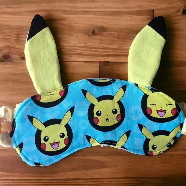 Pikachu Eye Sleep Mask - Etsy