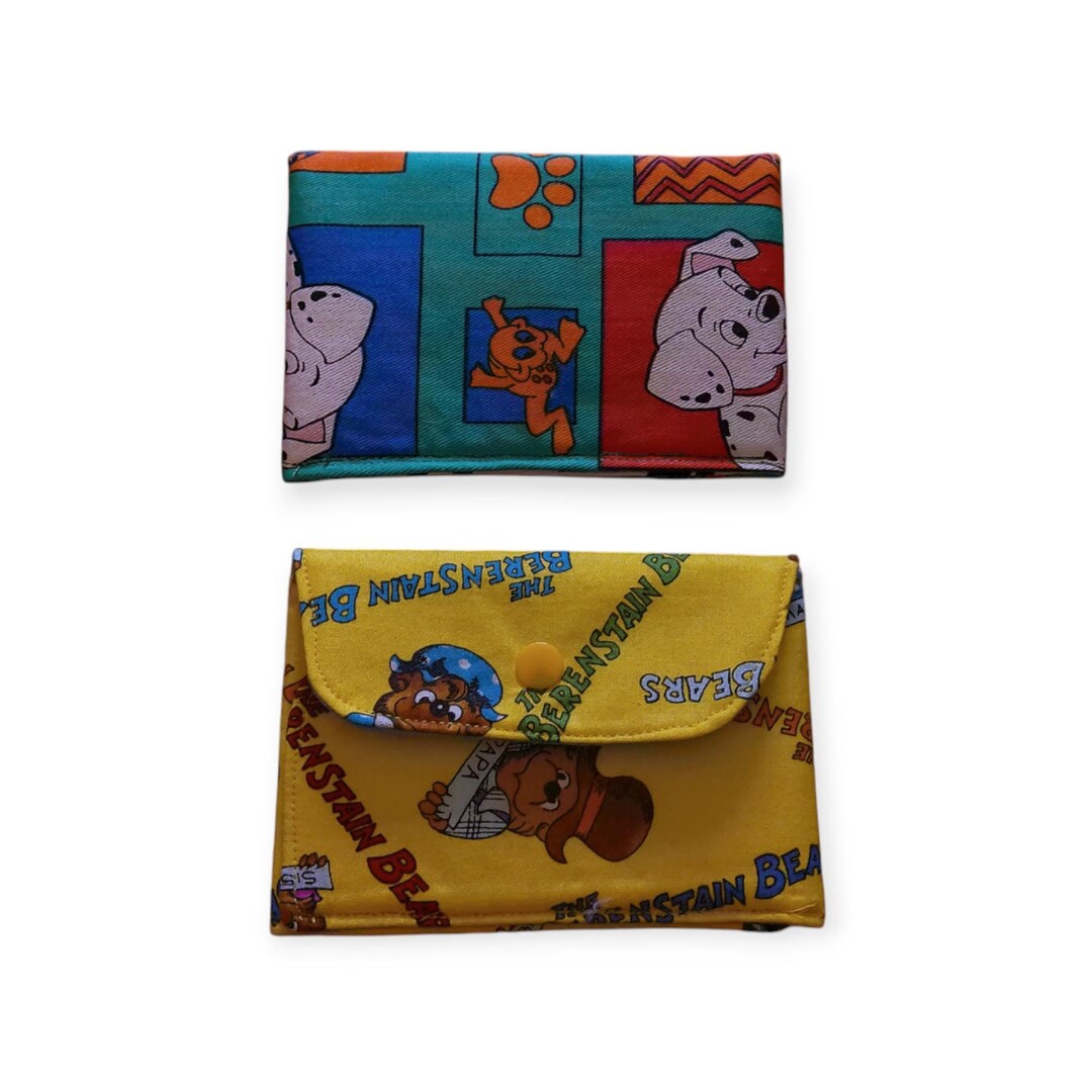 Kids Cotton Fabric Bi-fold Wallet With Snap Closure, Kid Stocking ...