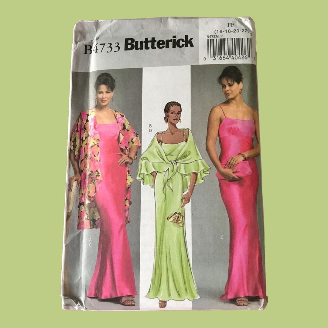 Butterick 4733 Sewing Pattern UNCUT FF Misses Kimono Sleeve - Etsy
