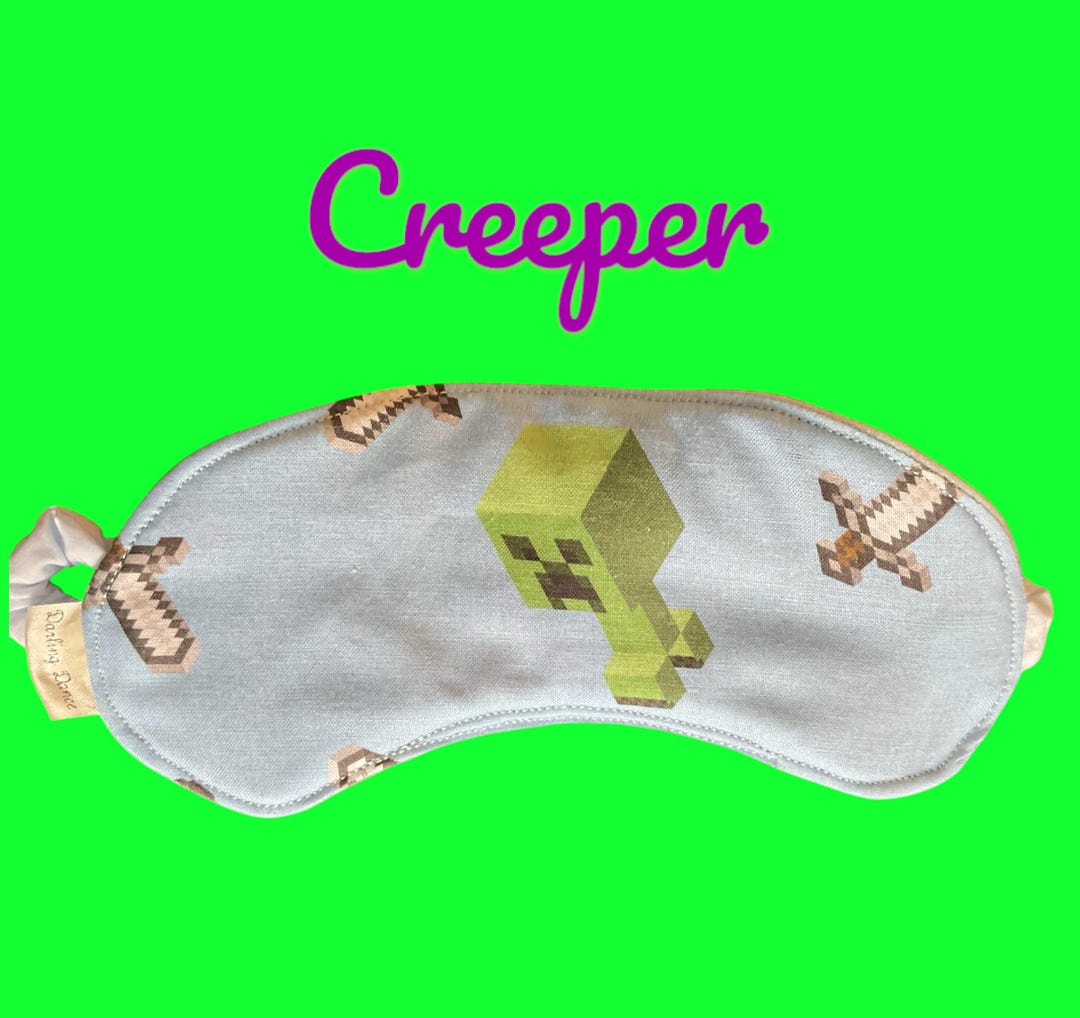 Minecraft Creeper Sleep Mask, Sleepover Party Favor, Kids Accessory ...