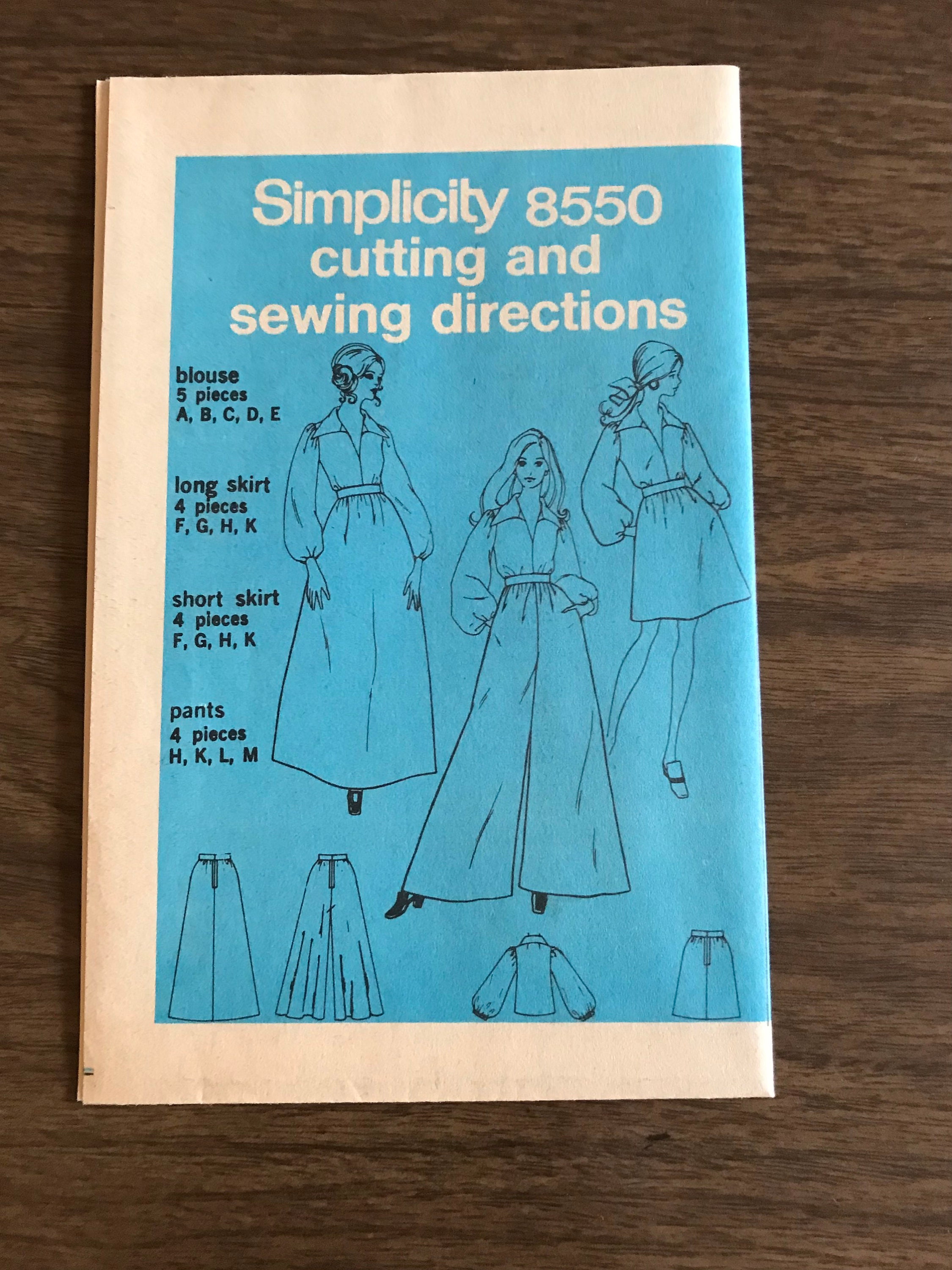 Simplicity 8550 Sewing Pattern UNCUT FF Misses Skirt Pants - Etsy