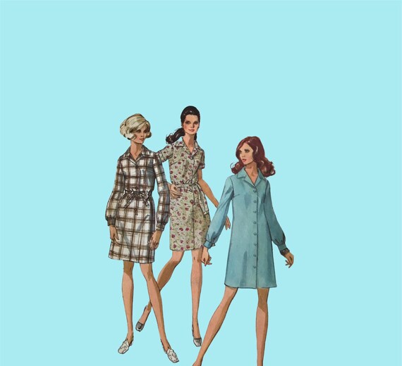 Simplicity 8294 Sewing Pattern Misses/petites Shirtdress - Etsy