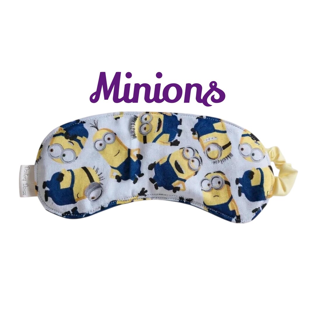 Minions Sleep Mask: Cozy Kids Travel Accessory - Etsy