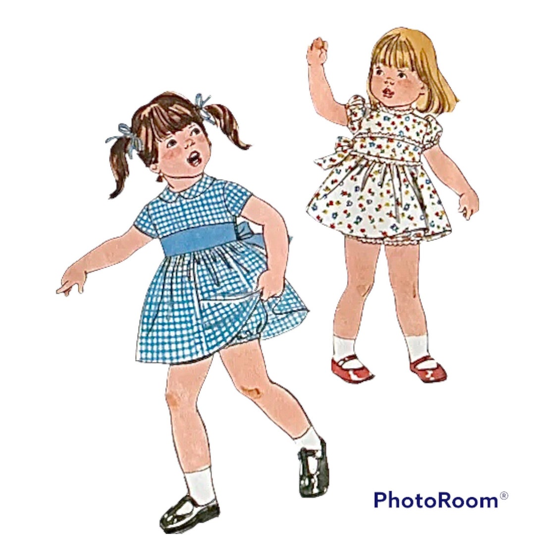 Simplicity 8448 Sewing Pattern, UNCUT FF Size 1-2 Toddlers Dress W ...