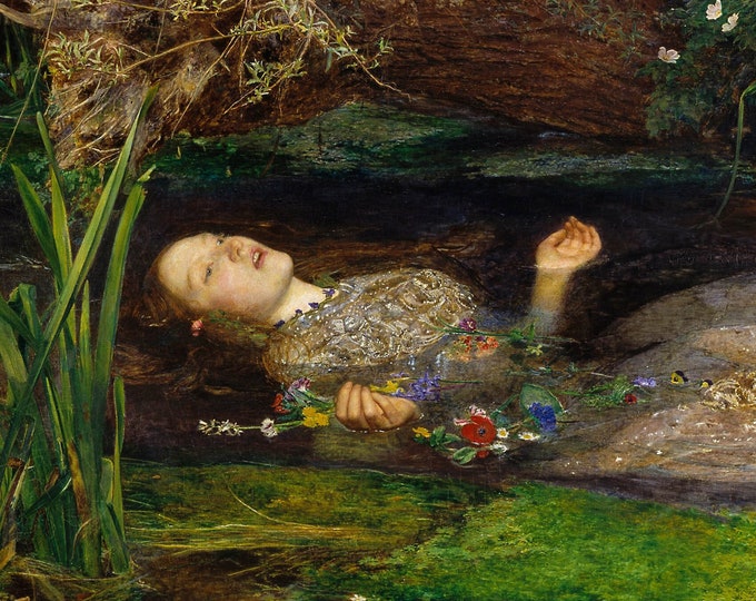Shakespeare Poster, Ophelia Print 24x36, John Everett Millais ...
