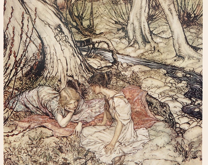 Shakespeare Print, A Midsummer Night's Dream, Arthur Rackham Print ...