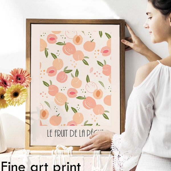 Peach Poster - Etsy UK