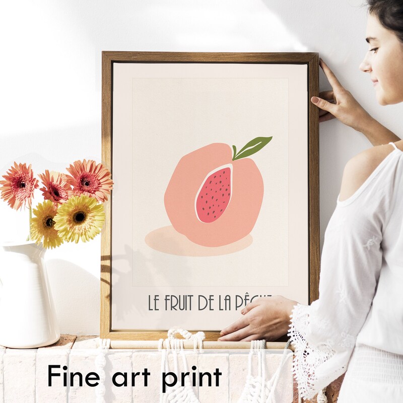 Peach Poster - Etsy UK