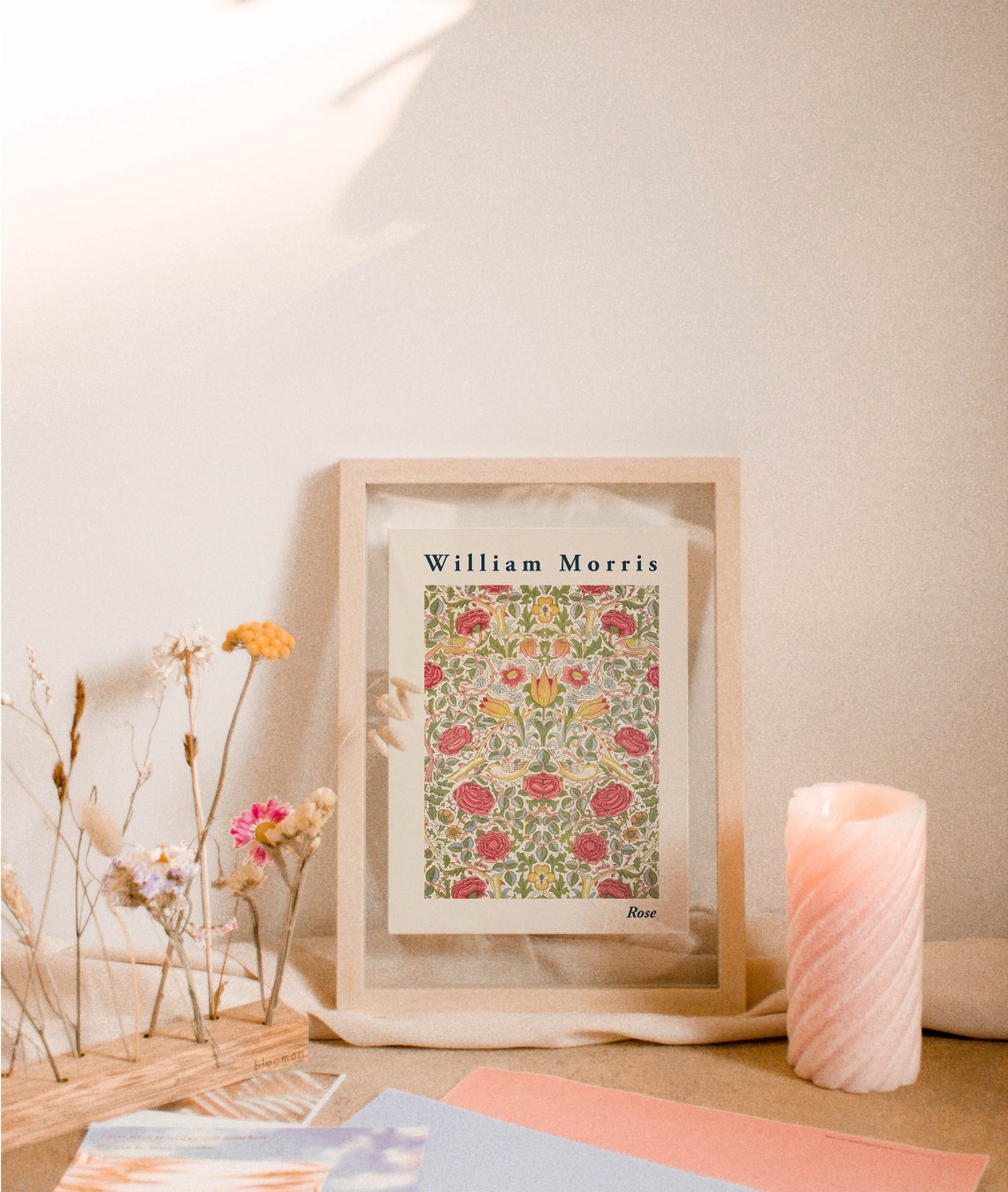 William Morris Rose Pattern Poster Morris Print Retro | Etsy