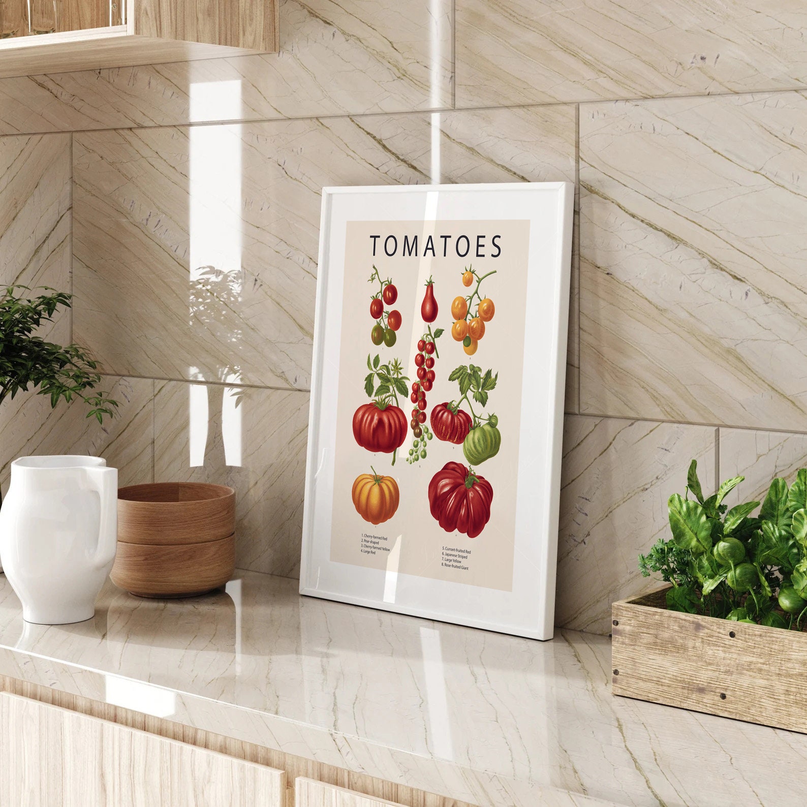 Tomato Varieties Poster Vintage Tomato Print Food Lovers - Etsy