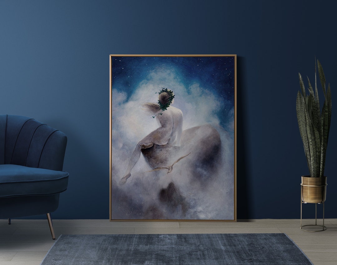 Mermaid Print, Siren Print, Mermaid Decor, Fantasy Art Print, Ethereal ...