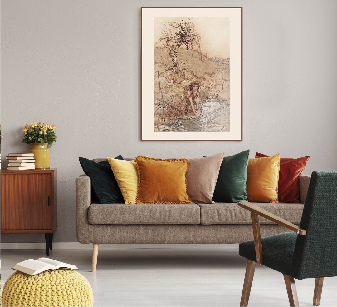 Hermia Print, Shakespeare Wall Art, A Midsummer Night's Dream, Arthur ...