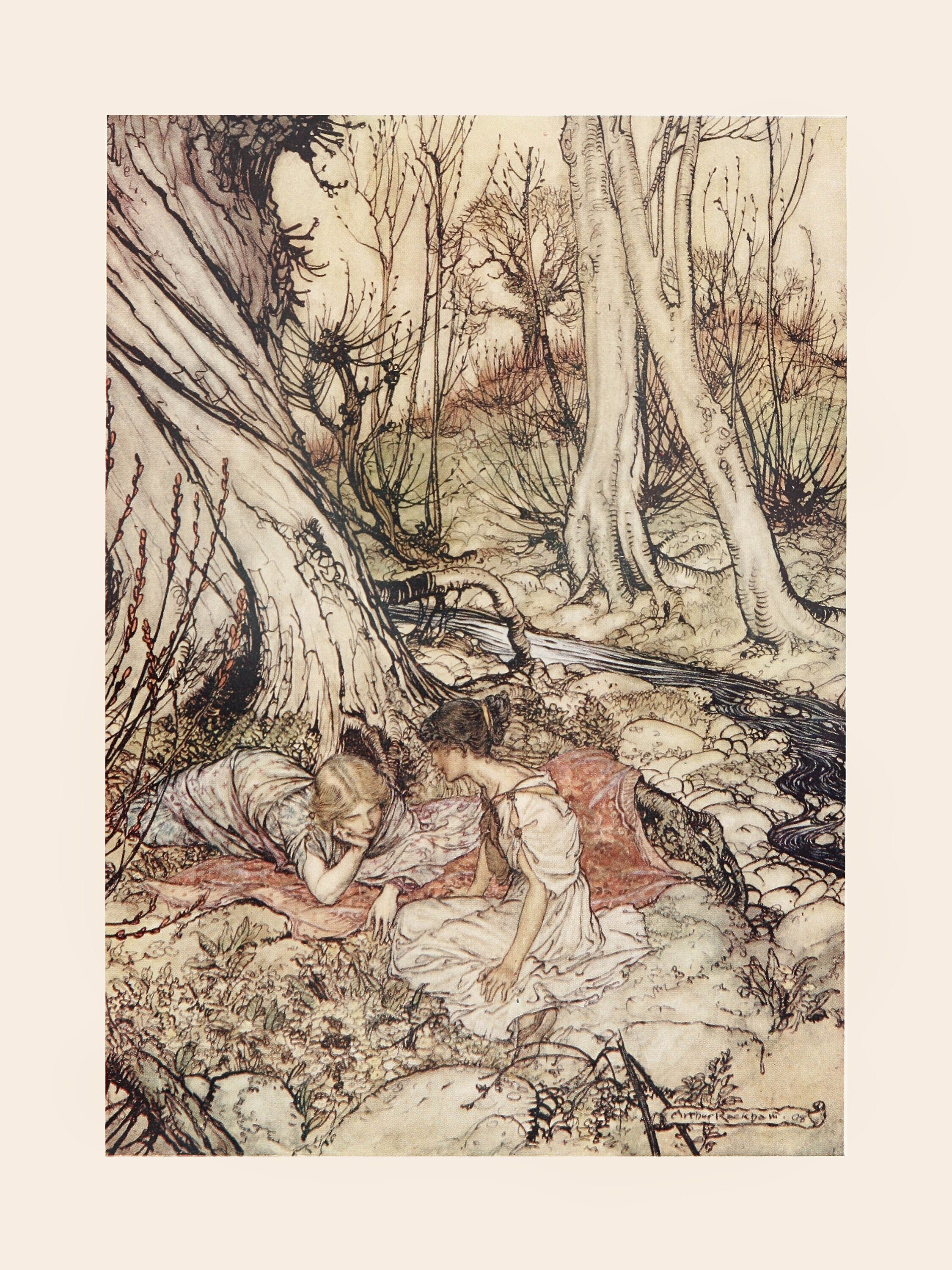 Shakespeare Print, A Midsummer Night's Dream, Arthur Rackham Print ...