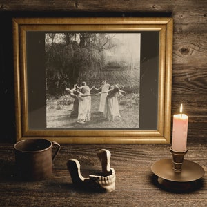 Dancing Witches Photo, Circle of Witches, Witchy Print, Wiccan ...
