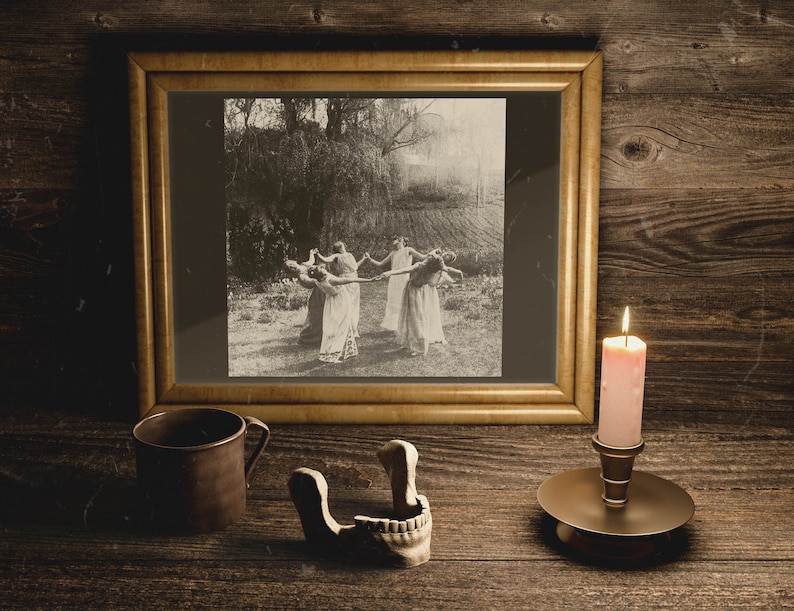 Dancing Witches Photo, Circle of Witches, Witchy Print, Wiccan ...