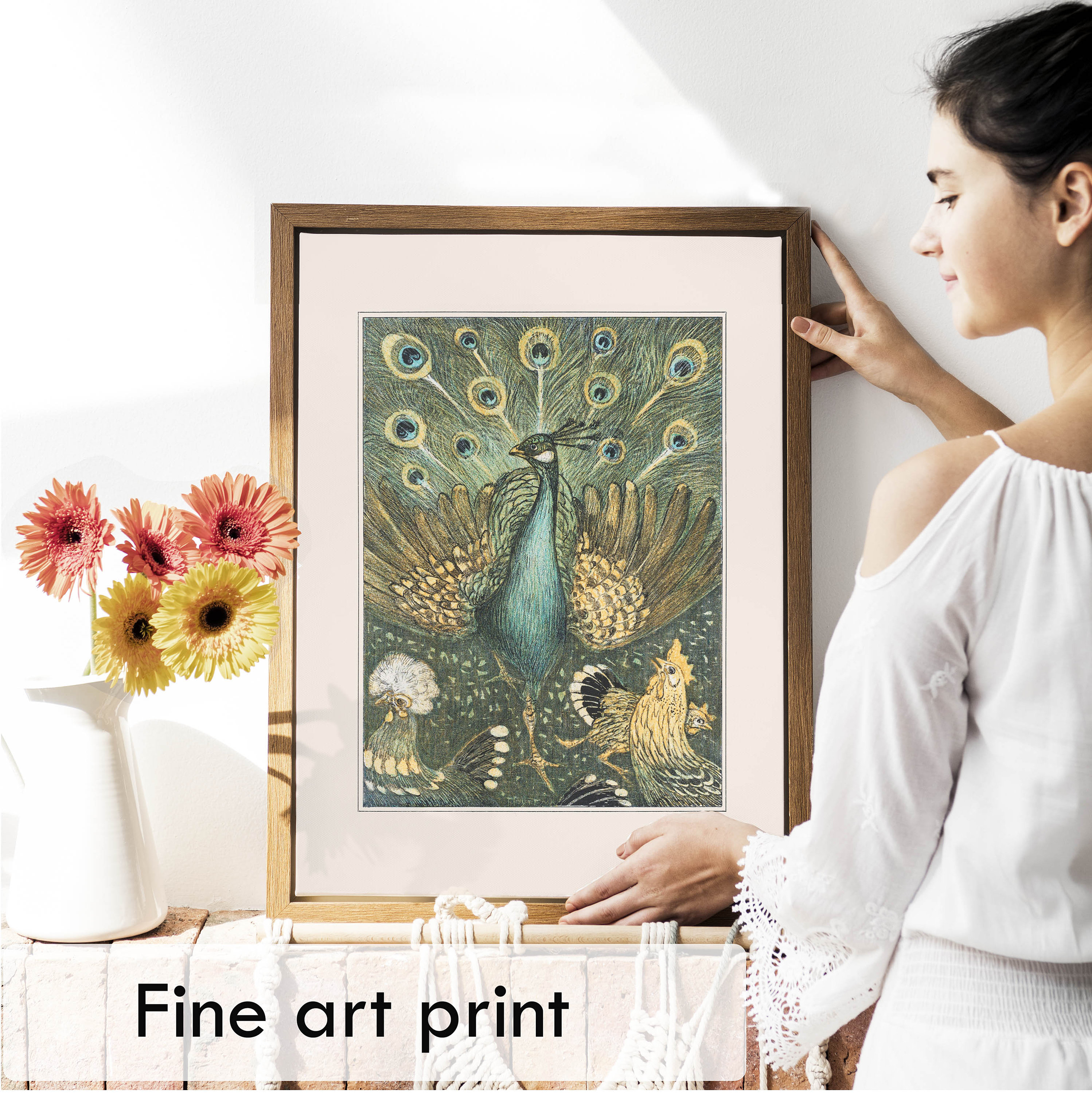 Vintage Peacock Print Art Deco Bird Print Jungle Print - Etsy
