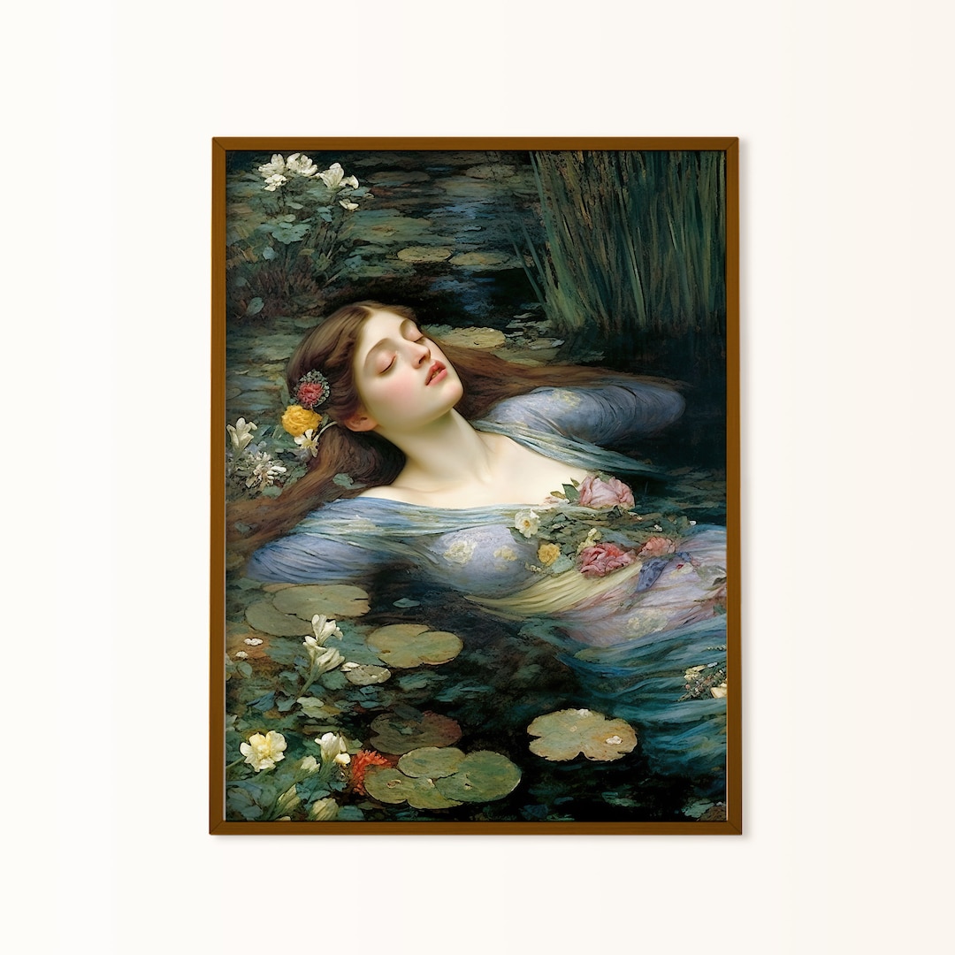 Shakespeare Poster, Ophelia Print 8x10, , Shakespeare Gifts, Literary ...
